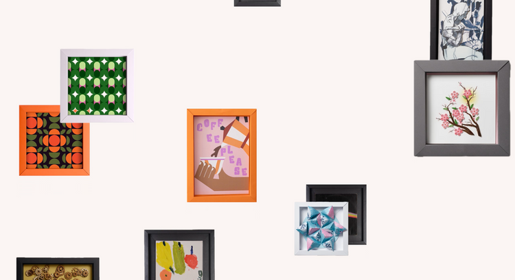 Multisize picture frames on the wall in minutes | Pop-up Frames