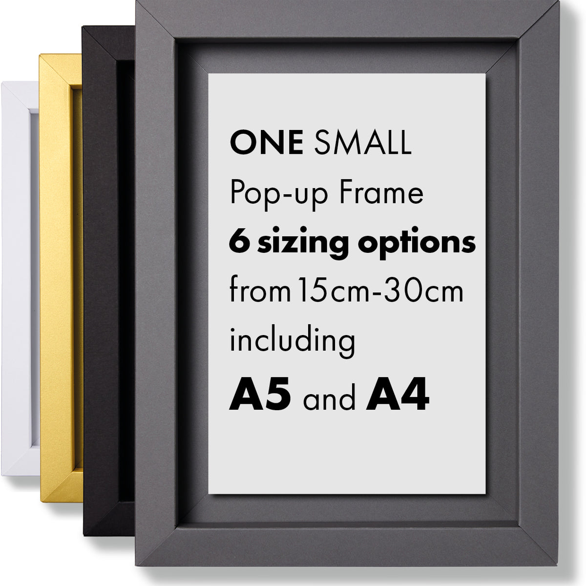Small custom-sized picture frame | Fits postcards, A5, A4, and more ...